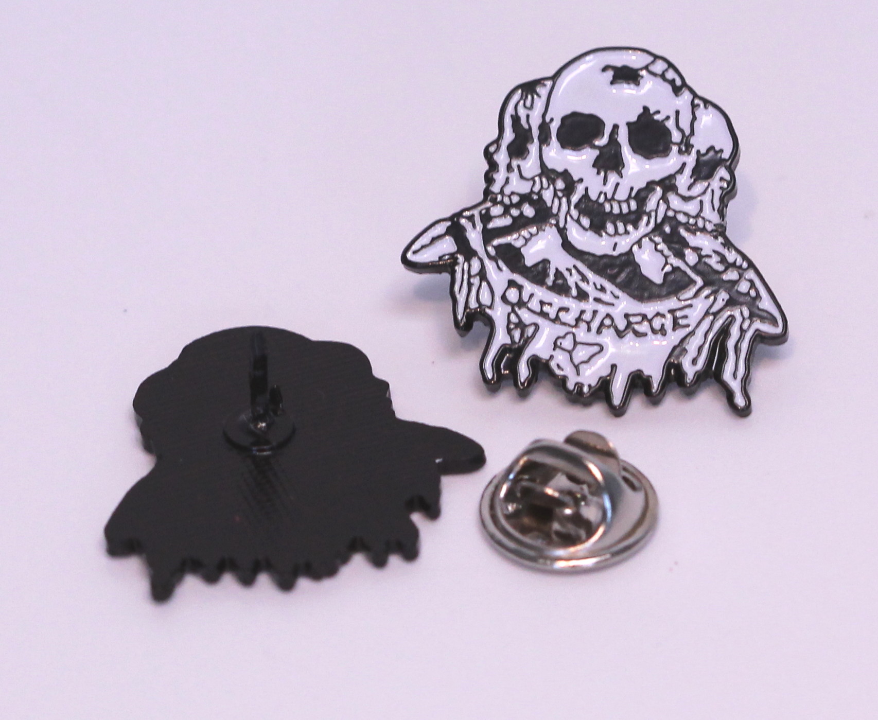 DISCHARGE Skull METAL PIN | Dirty Old Shop