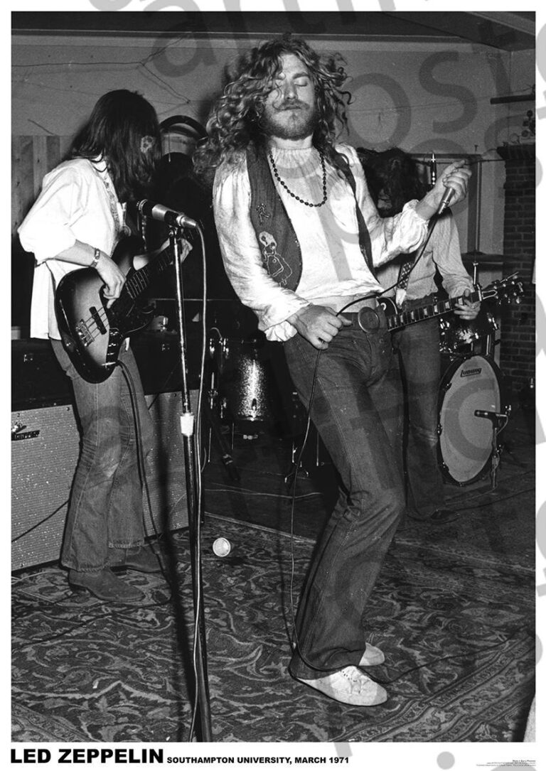 LED ZEPPELIN Southampton 1971. POSTER | Dirty Old Shop