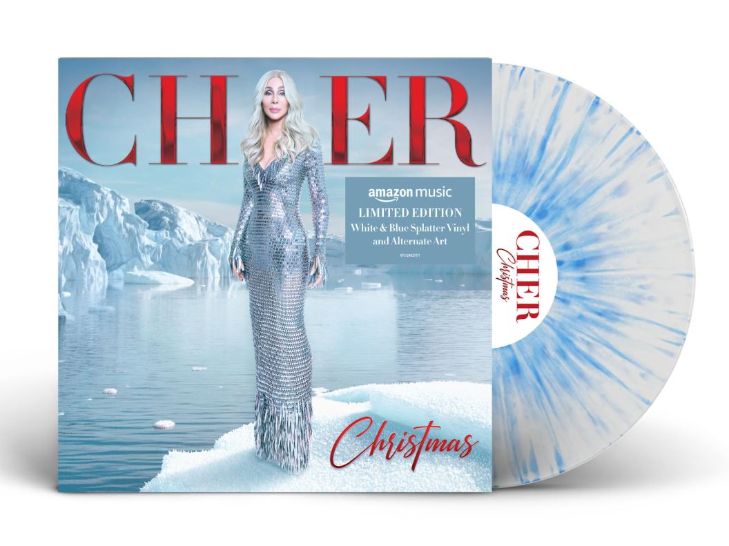 CHER – Christmas [white & blue splatter] LP | Dirty Old Shop