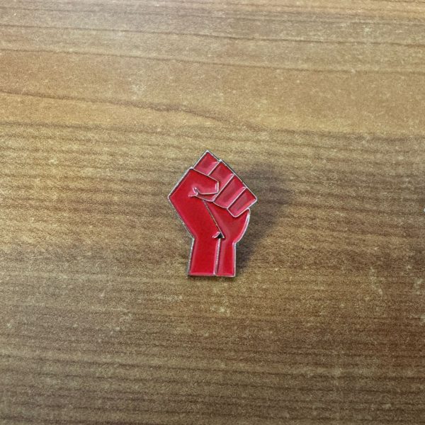 RED FIST METAL PIN | Dirty Old Shop